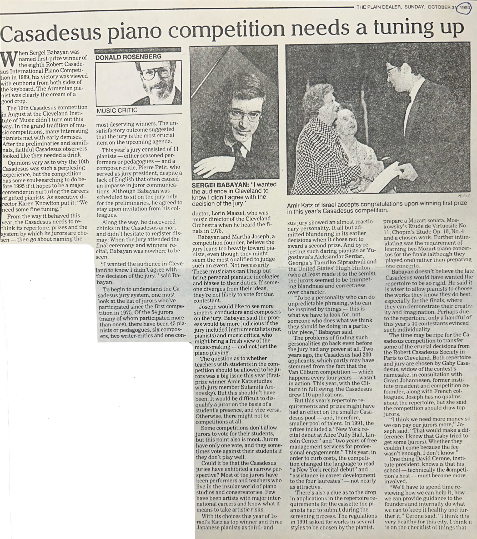 The ‘93 Fiasco - Piano Cleveland